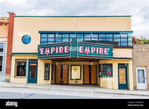 Tekoa Washington State Usa Small Town Movie Theater In The Palouse Hills Editorial Use Only