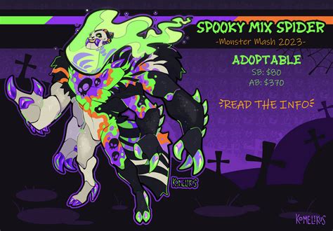 [closed] Spooky Mix Spider Monster Mash 2023 By Komelikus On Deviantart