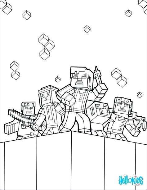 Minecraft Characters Coloring Pages At Free