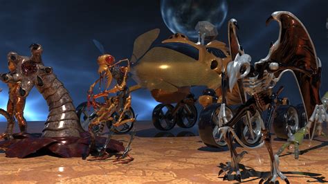 Space Creatures Pack 3d Model By Xuanxo69