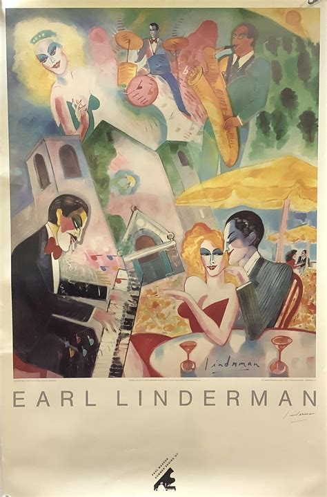 Lot 3pc Earl Linderman Gallery Posters