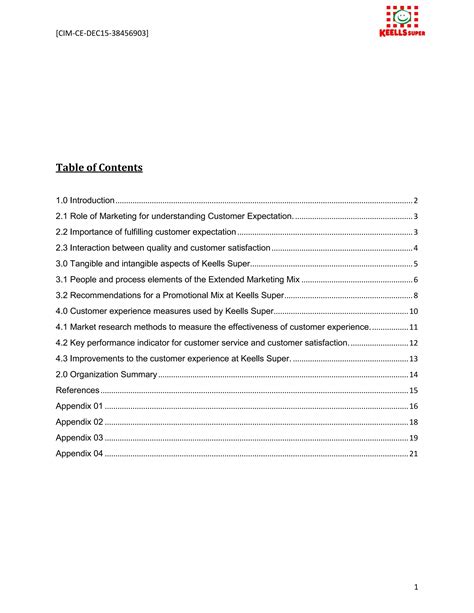 Cim Assignment Customer Experience On Keells Super 38456903 Pdf