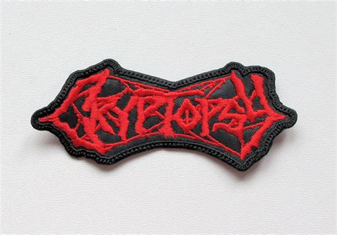 Cryptopsy Logo Red Embroidered Patch