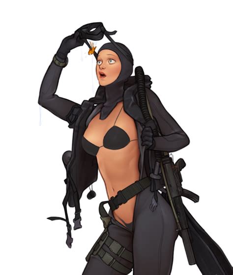 Rule 34 1girls 2d Air Tank Balaclava Bikini Bikini Under Clothes Black Bikini Black Bra Black