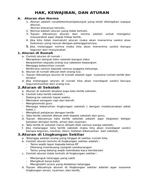 Aturan Dan Sanksi Di Rumah Dan Sekolah Pdf