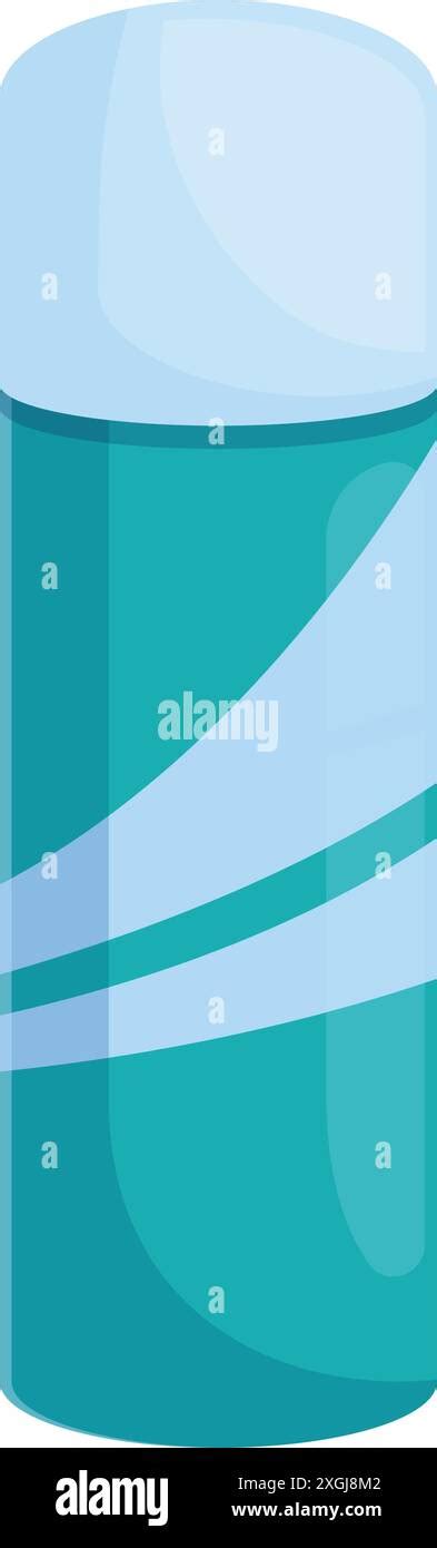 Green Spray Deodorant With A Light Blue Cap And Design Hi Res Stock