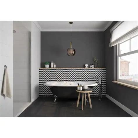 Solid Black Tile 8″x 8″ Tiles And Deco