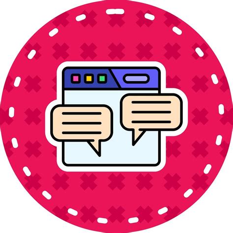 Comment Line Filled Sticker Icon 37713767 Vector Art At Vecteezy