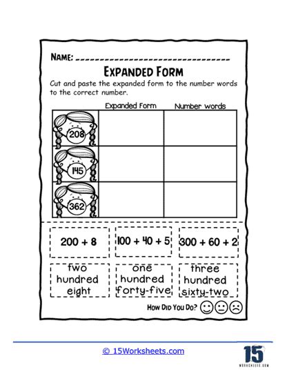 Expanded Form Worksheet 2nd Grade