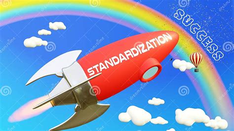 Standardization Lead To Achieving Success In Business And Life Cartoon