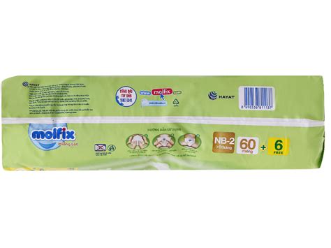 Miếng Lót Molfix Thiên Nhiên Nb2 60 Miếng Bách Hoá Xanh