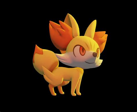 Download Fennekin 3d Model Wallpaper