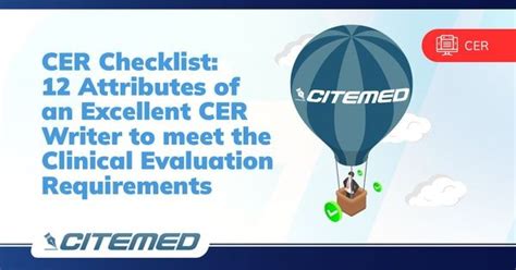 Cer Checklist 12 Attributes Of An Excellent Cer Writer To Meet The