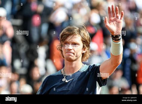 Andrey Rublev Of Russia During The French Open Grand Slam Tennis