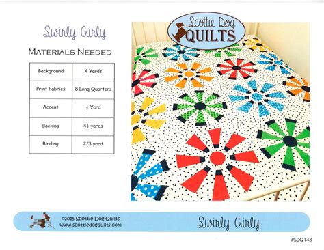 Swirly Girly Quilt Pattern Dresden Ruler