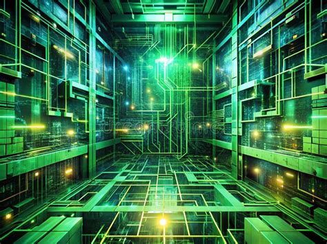 Exploring The Intricate Green Digital Circuit Board Data Flow A Visual
