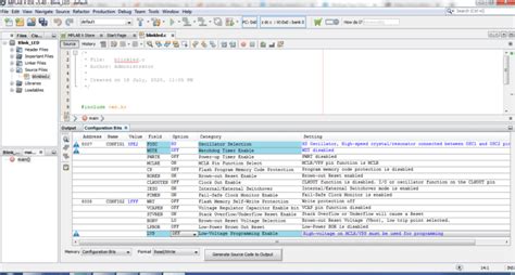Blinking LED Using PIC Microcontroller Using Proteus