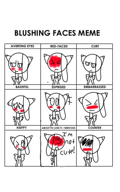 Blushing Faces Meme By Julia2604 On Deviantart