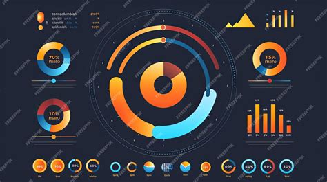 Data Visualization With Pie Charts And Bar Graphs Premium Ai Generated Image