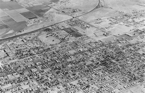 Aerial View Of Yuma And Interstate Highway 8 Arizona Memory Project