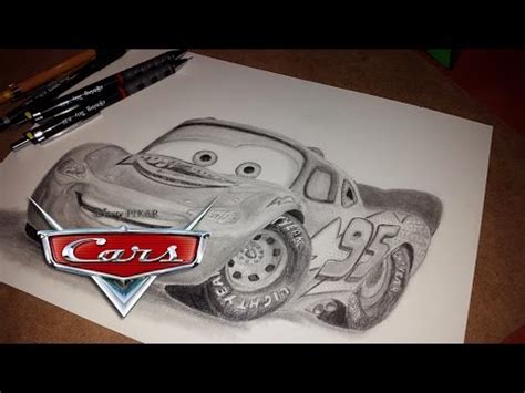Lightning Mcqueen Cars Pencil Drawing Youtube