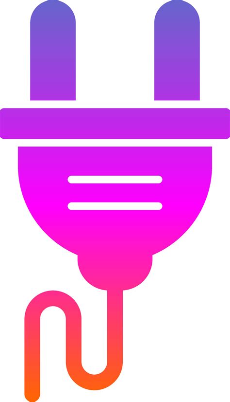 Plug Glyph Gradient Icon 38886700 Vector Art At Vecteezy