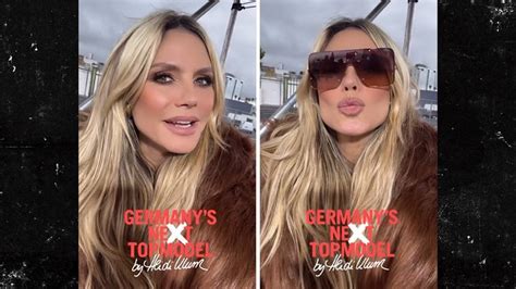 Heidi Klum Looks On While Models Pose In Underwear On Flatbed Truck