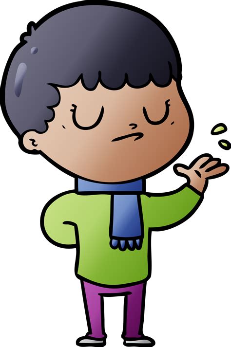 Cartoon Grumpy Boy 45005669 Png