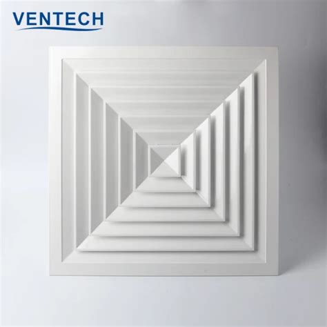 Air Diffuser For Air Conditioning Aluminium Tile Air Ceiling Diffuser