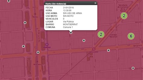 El Gobierno Porteño Lanza El Mapa Del Delito Con Las Zonas Más