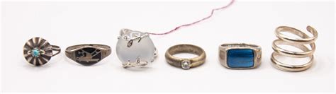 Lot Of 5 Assorted Rings
