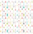 Hand Drawn Seamless Pattern With Business Icons Vector Image