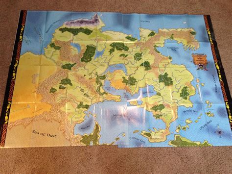 World Of Greyhawk Poster Map Dungeon Dragons Magazine 4 Piece Lot 1800982012