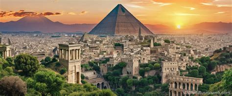 World Landmarks Collage Stable Diffusion Online