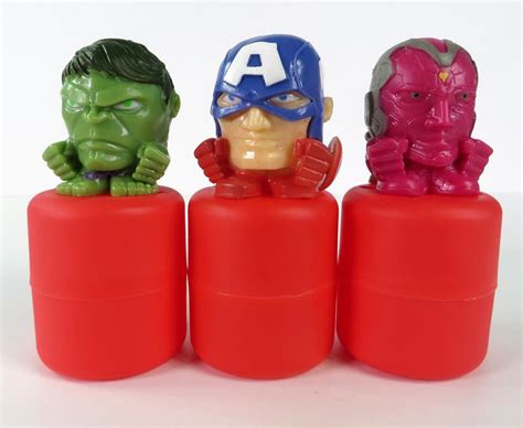 Mashems Fashems Marvel Series Hulk Captain America Vision Lot 1 New