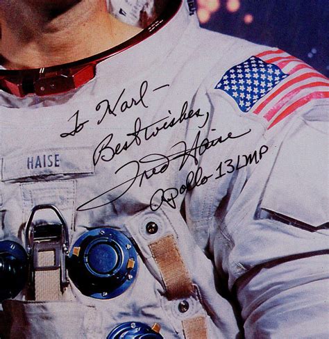 Lot Fred Haise Signed Nasa Portrait Photograph