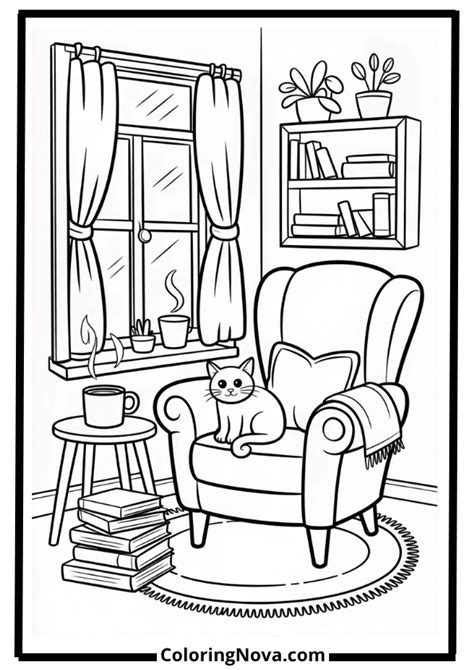 20 Cozy Coloring Pages Free Printable Relaxing Designs Coloring Feel