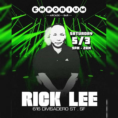 Rick Lee Emporium San Francisco May 3