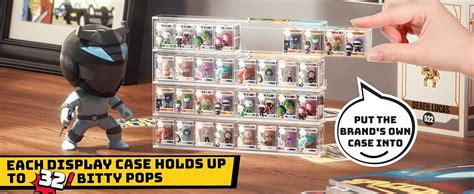 Winkine Acrylic Display Bitty Protector Case Compatible With Funko Bitty Pop Clear