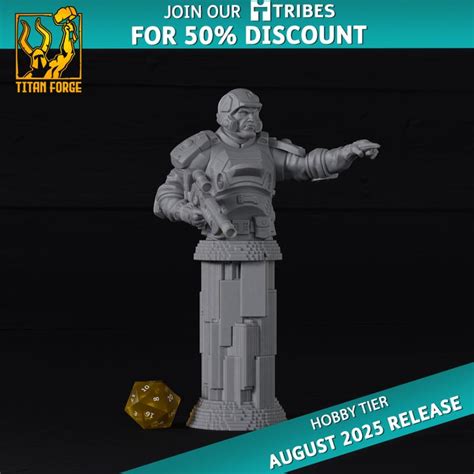3d Printable John Hell Hobby Bust Model By Titan Forge Miniatures