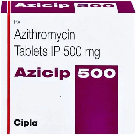 Azicip Azithromycin Tablet At ₹ 215strip Of 3 Tablets Azithromycin