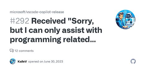 Received Sorry But I Can Only Assist With Programming Related Questions As The Response When