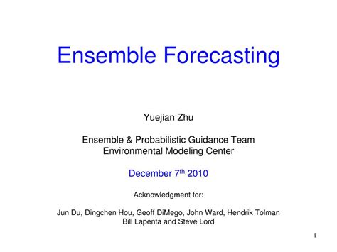 Ppt Ensemble Forecasting Powerpoint Presentation Free Download Id
