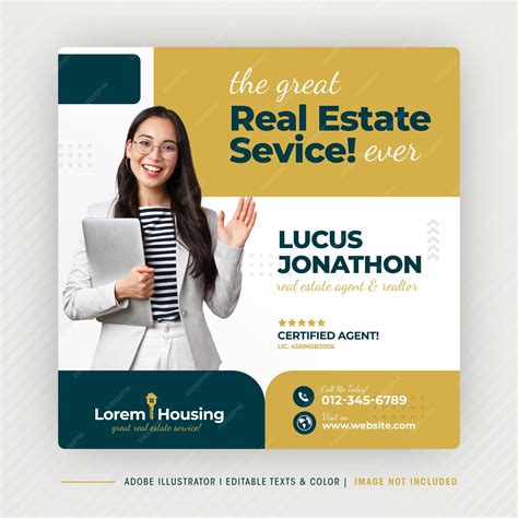 Premium Vector Real Estate Service Social Media Post Design Or Real