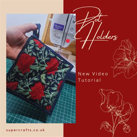Quick And Easy Pot Holder Sewing Tutorial Self Binding Supercrafts