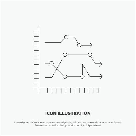 Analytics Business Chart Diagram Graph Trends Line Icon Vector Vector Art At Vecteezy