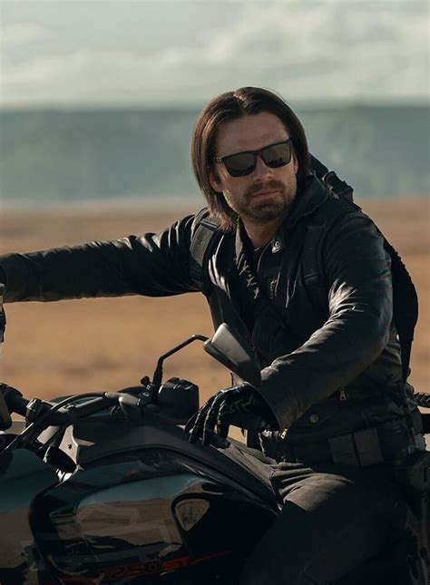 Thunderbolts 2025 Sebastian Stan Bucky Biker Leather Jacket Winter