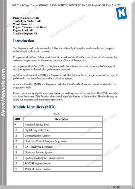 Caterpillar Diagnostic Code