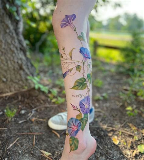 Morning Glory Vine Tattoo