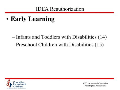 Ppt Idea Reauthorization Cecs Town Hall Forum Powerpoint